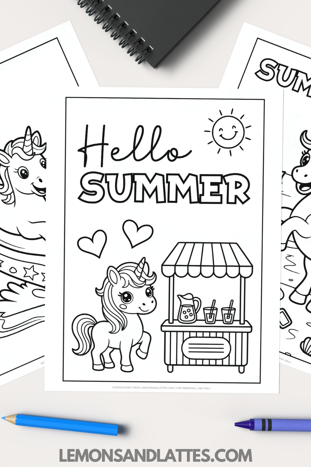 15 Cute Unicorn Coloring Pages for Summer