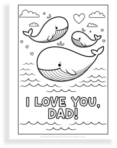 10 Cute Father's Day Coloring Pages for Kids