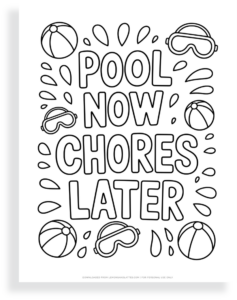 10 Fun Summer Quote Coloring Pages