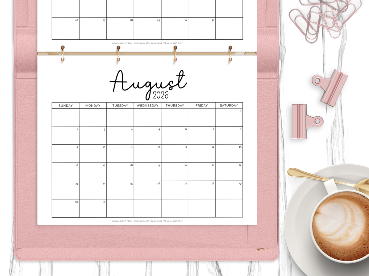 Free Printable 2025 Minimalist Calendars